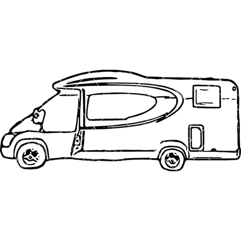 Camper RV Plotter File Silhouette SVG - Etsy