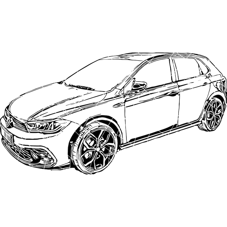 VW Polo GTI Plotter File Silhouette Cricut - Etsy