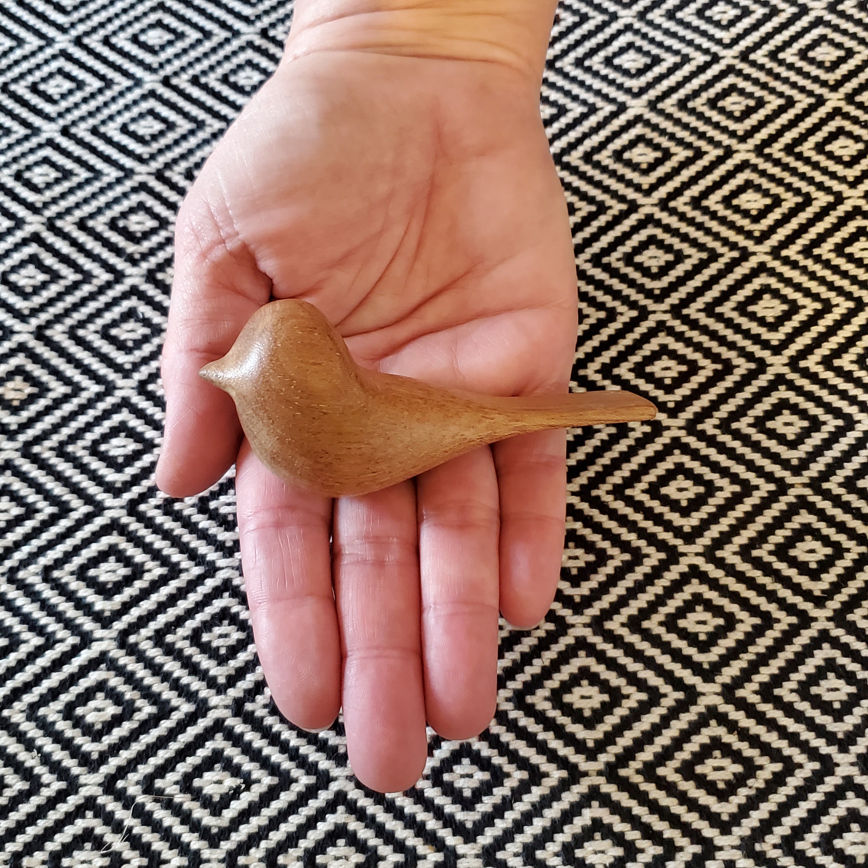 Comfort Bird - Hand Carved From Recycled Iroko - Etsy