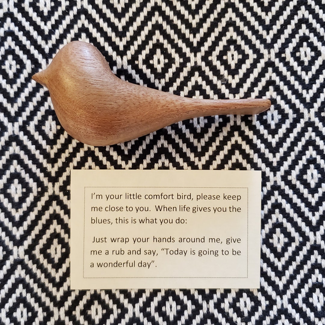 Comfort Bird - Hand Carved From Recycled Iroko - Etsy
