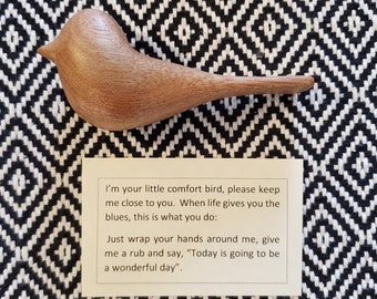 Comfort Bird Hand Carved Wooden Therapy Bird - Etsy