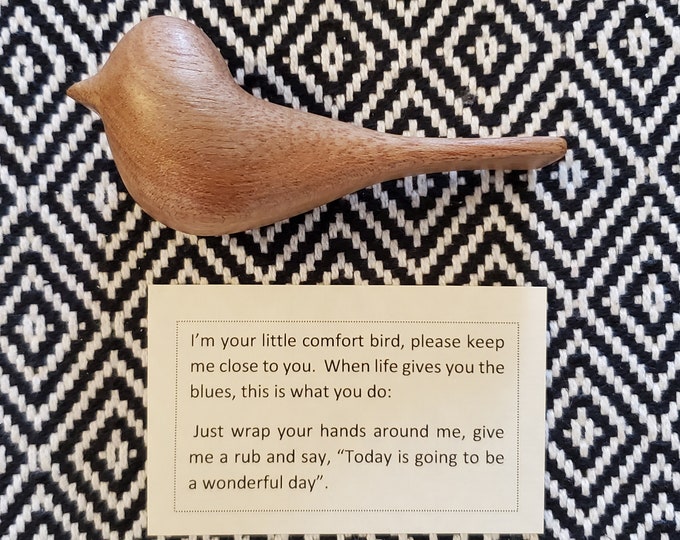 Comfort Bird - Hand Carved From Recycled Iroko - Etsy