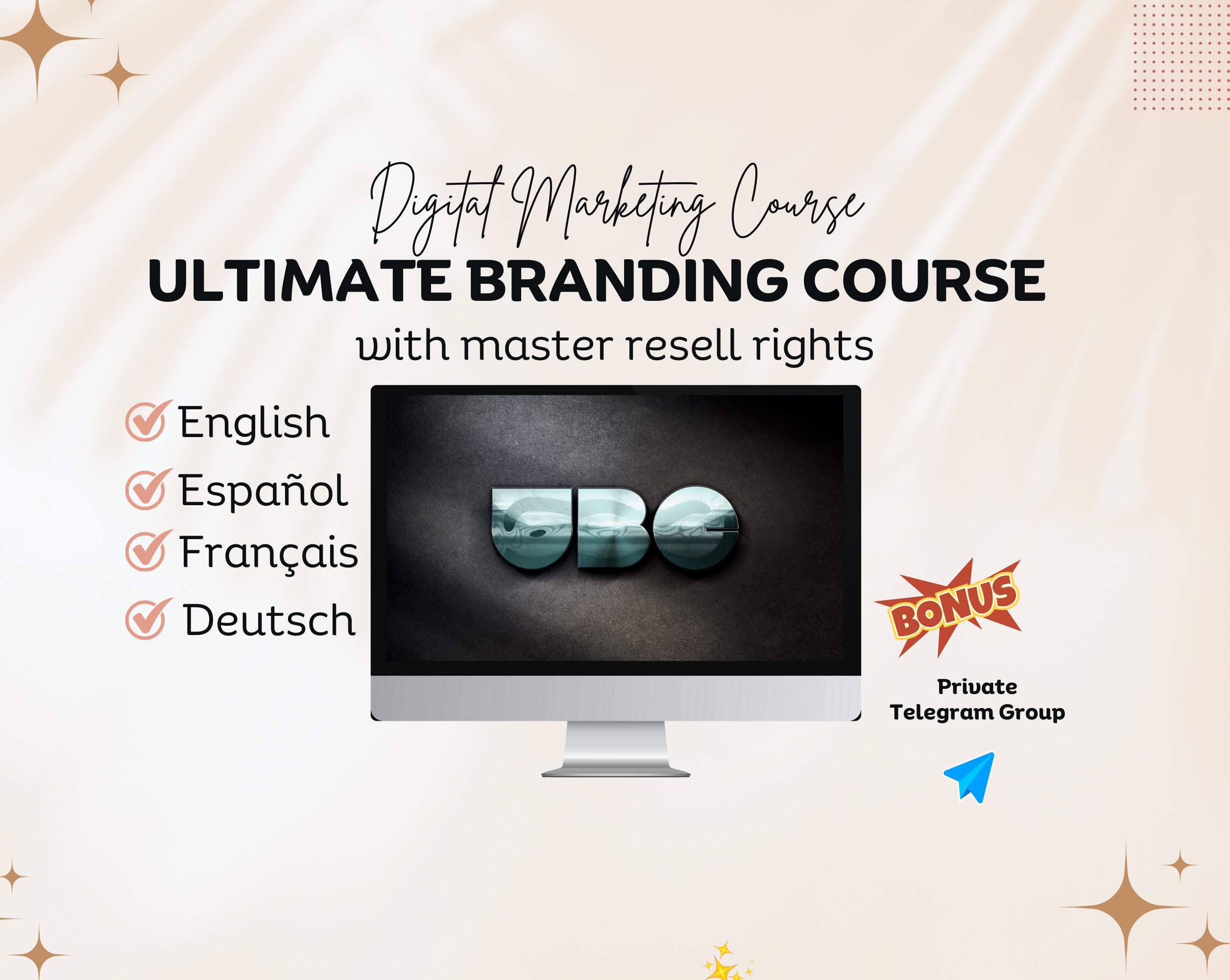 UBC Ultimate Branding Course W/ Master Resell Rights Digital Marketing ...