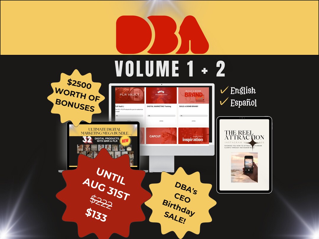 DBA Digital Boss Academy - DBA Vol 1+2 Mrr DBA Full Course Dba Digital ...