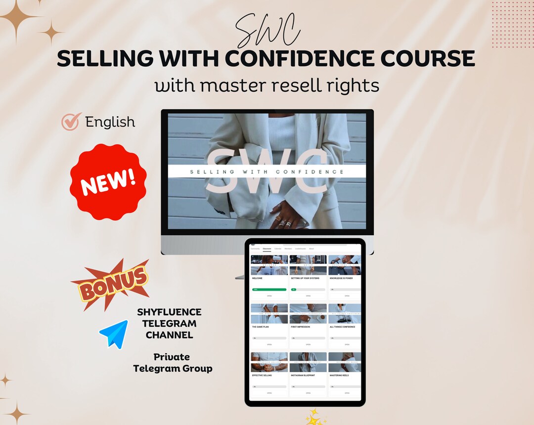 SWC 2.0 Selling With Confidence Affiliate Master Digital Marketing Earn ...