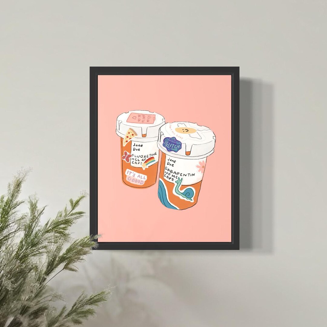 Happy Pills [art Print] - Etsy