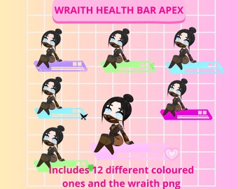 Animated Customisable Wraith Banner Apex Legends Health Bar Overlay for ...