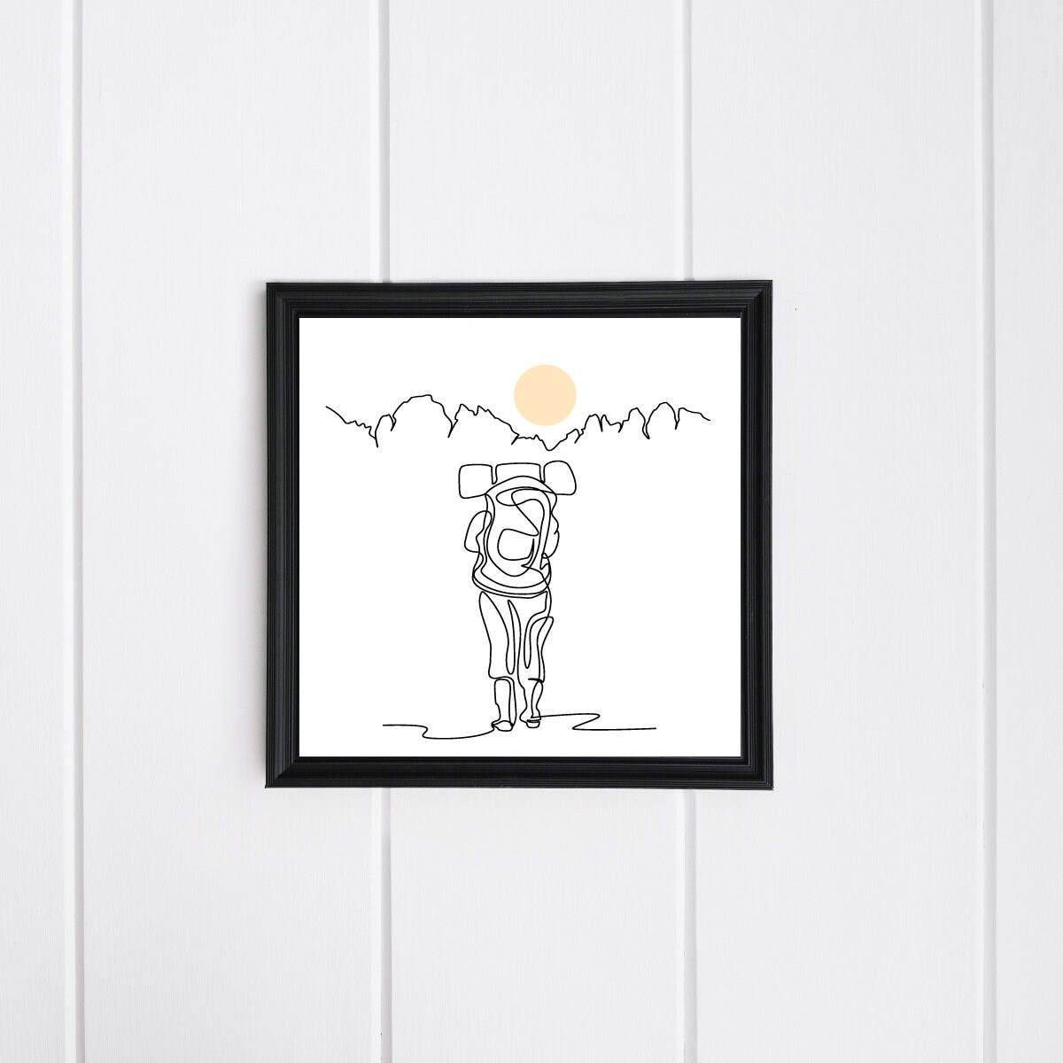 Minimalist Human Nature Mountain Backpacker Camp Hiking Trekking ...