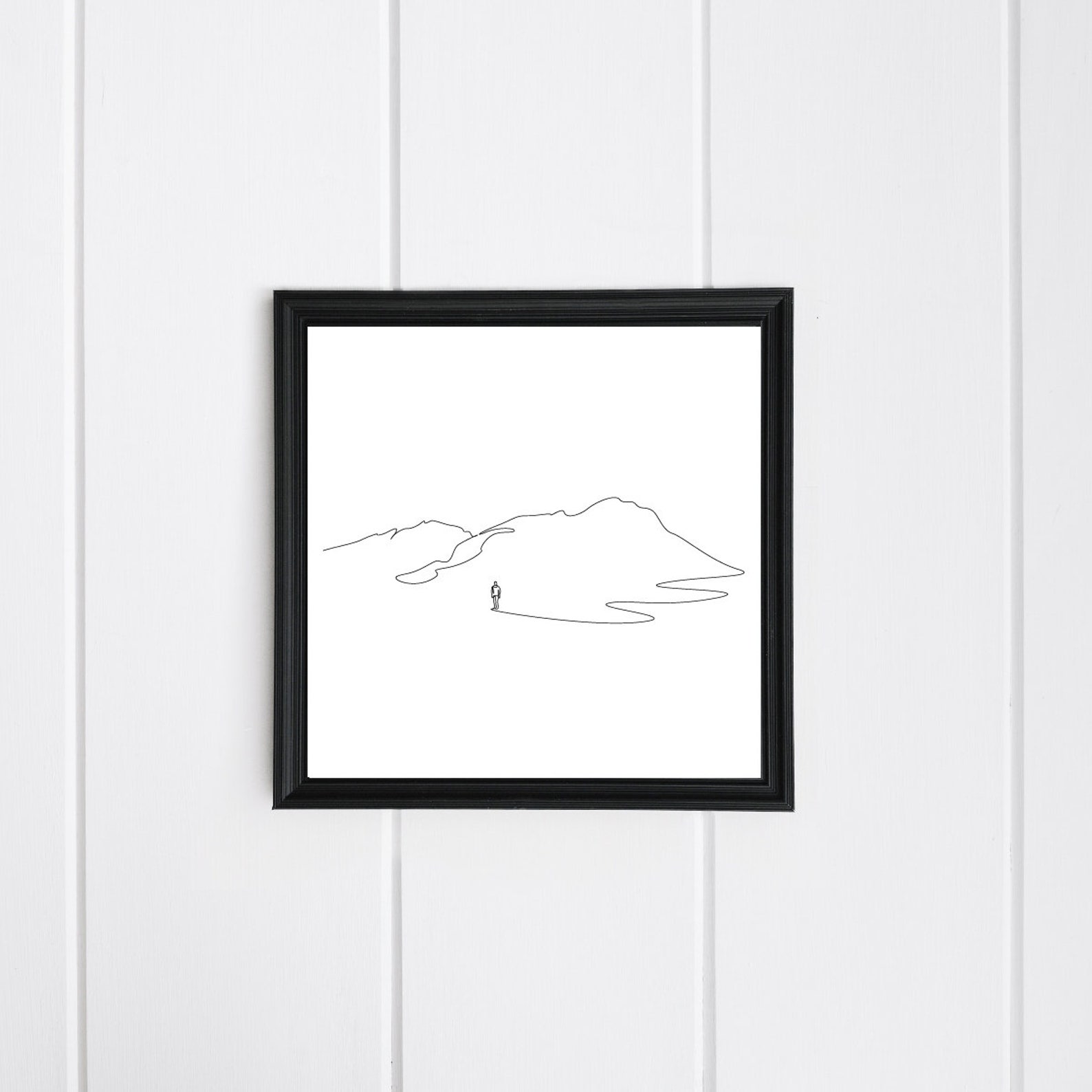Minimalist Person Human Mountain Hiking Trekking Adventure Nature Walk ...