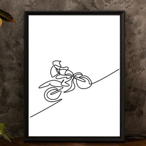 Minimalist Person Motor Biker Motorcycle Extreme Sport Digital ...