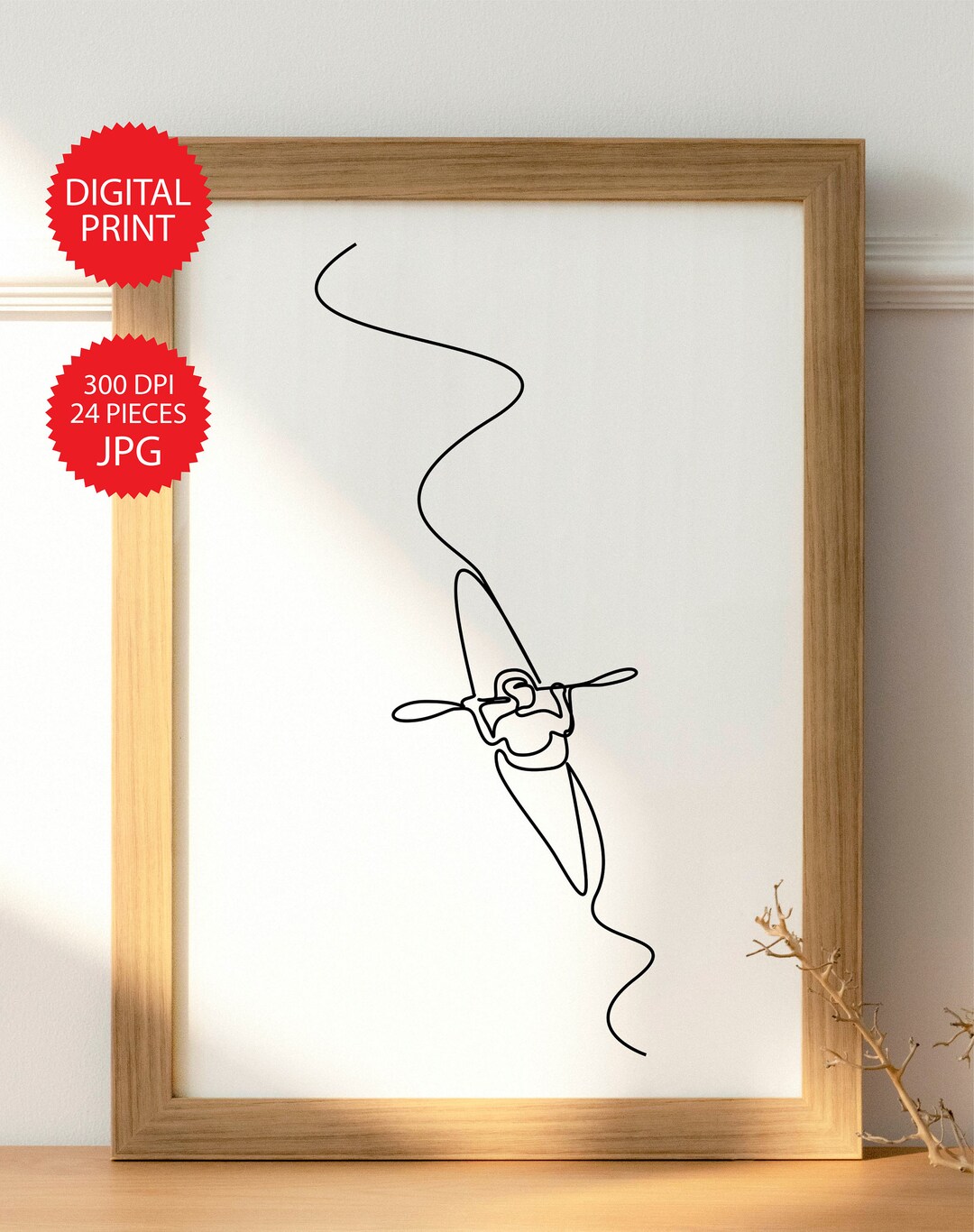 Minimalist Kayak Canoe Line Art Digital Download Print - Etsy
