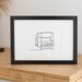 Minimalist Old Retro Caravan Camping Vacation Lifestyle Digital ...