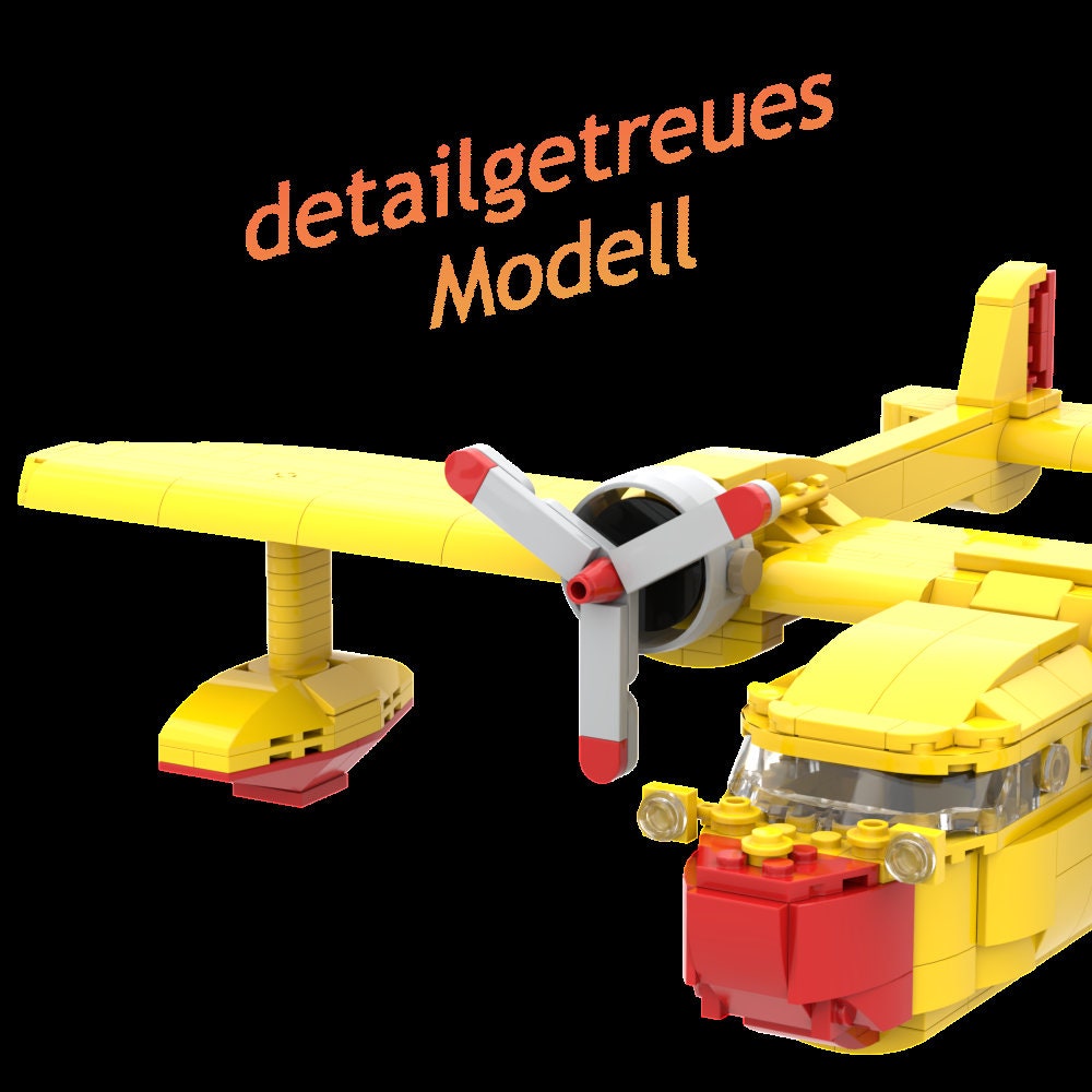 Transport Aircraft Model seegans, 550 Interlocking Bricks - Etsy