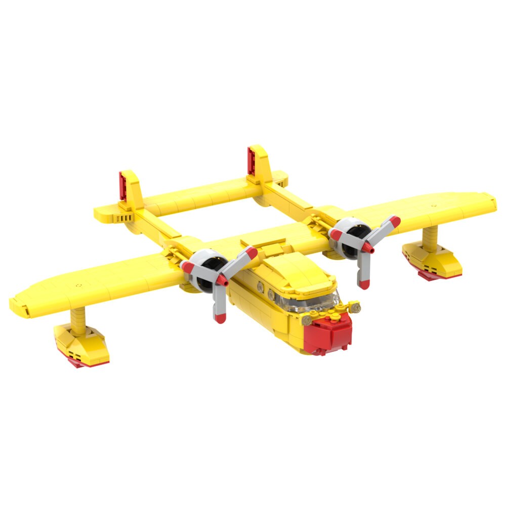 Transport Aircraft Model seegans, 550 Interlocking Bricks - Etsy