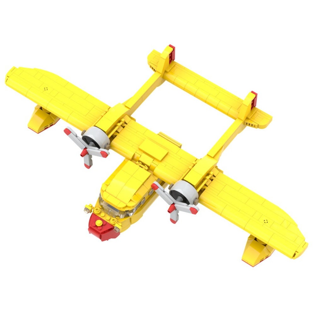 Transport Aircraft Model seegans, 550 Interlocking Bricks - Etsy