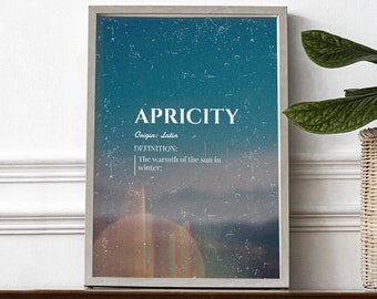 Apricity Wall Poster - Etsy