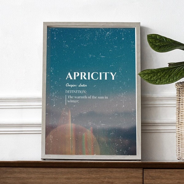 Apricity Poster - Etsy