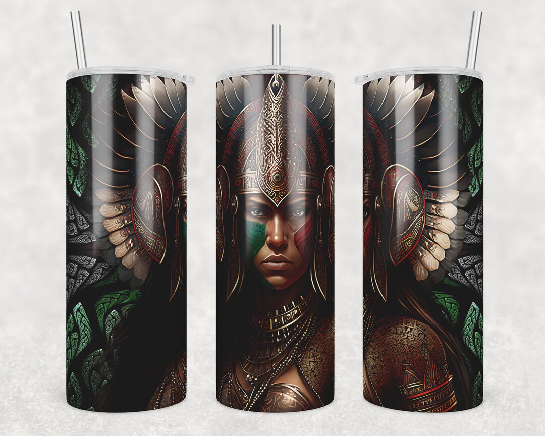 Aztec Woman, Aztec Warriors Tumbler Png, Wonder Mexican Aztec Patterns ...
