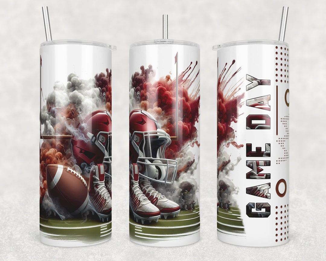 Game Day Football Tumbler Png, Football Field With Goal Posts, Football ...