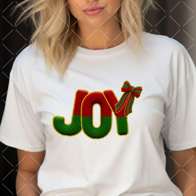 Christmas Joy Yarn PNG: 3D Knitted Design (digital Download) - Etsy