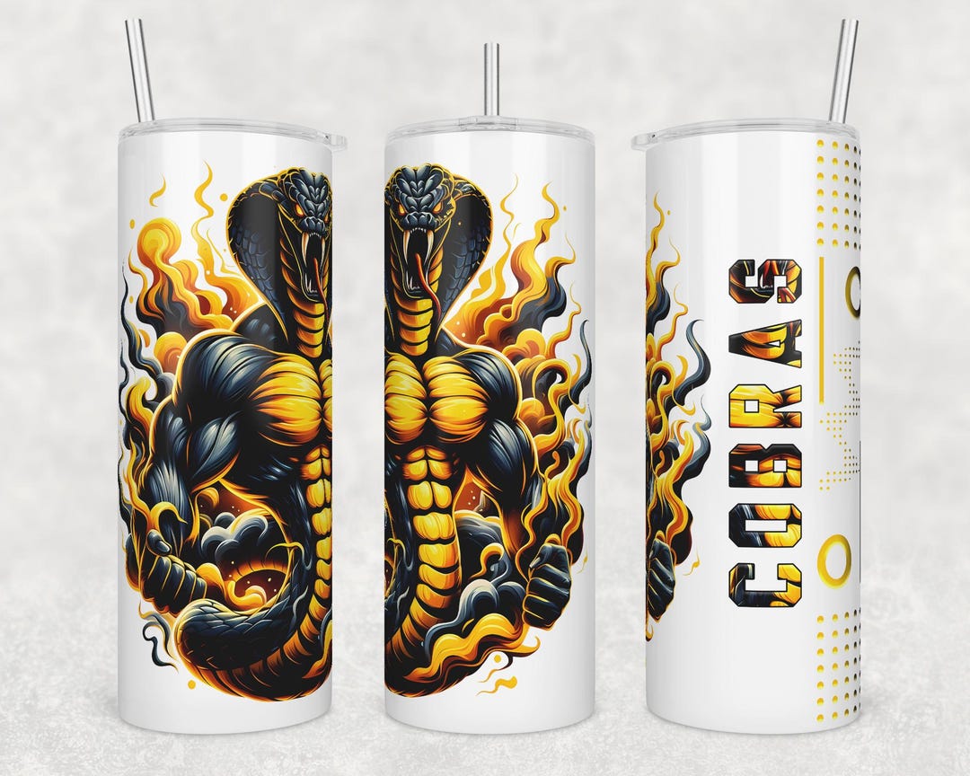 Cobra Tumbler Png, 20 Oz Skinny Tumbler Wrap, Colorful Smoke Art Design ...