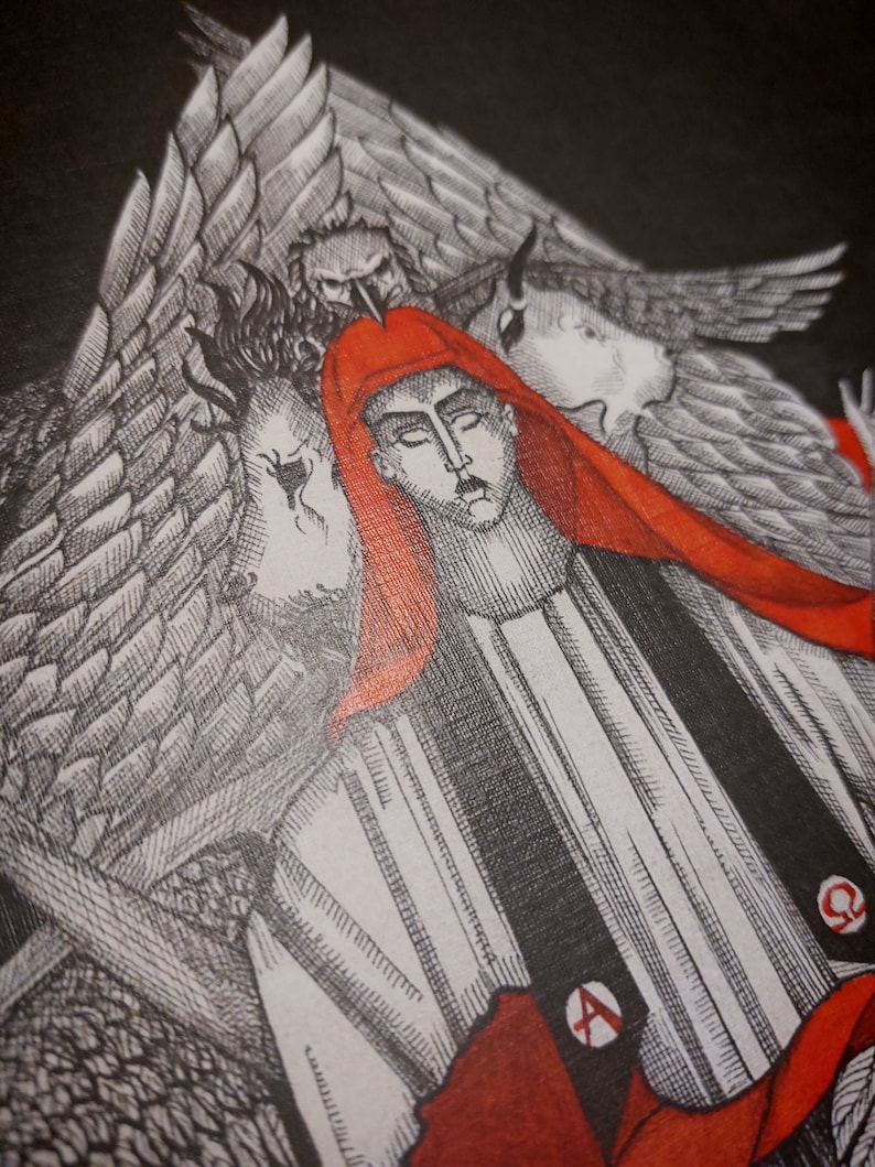 Icon of Cherub * Cherubim of Ezekiel * Fine Art Print of an Angel With ...