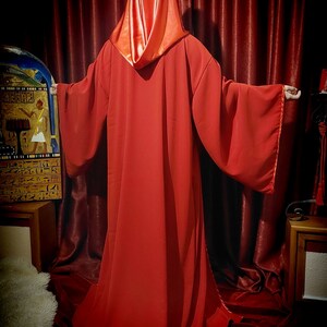 Magic Robe of Babalon * Scarlet Woman * Red Hooded Tau Robe * Garment ...