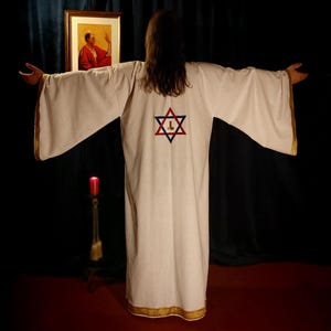 The Probationer Robe of the A∴A∴ | White Tau Robe With Pentagram ...