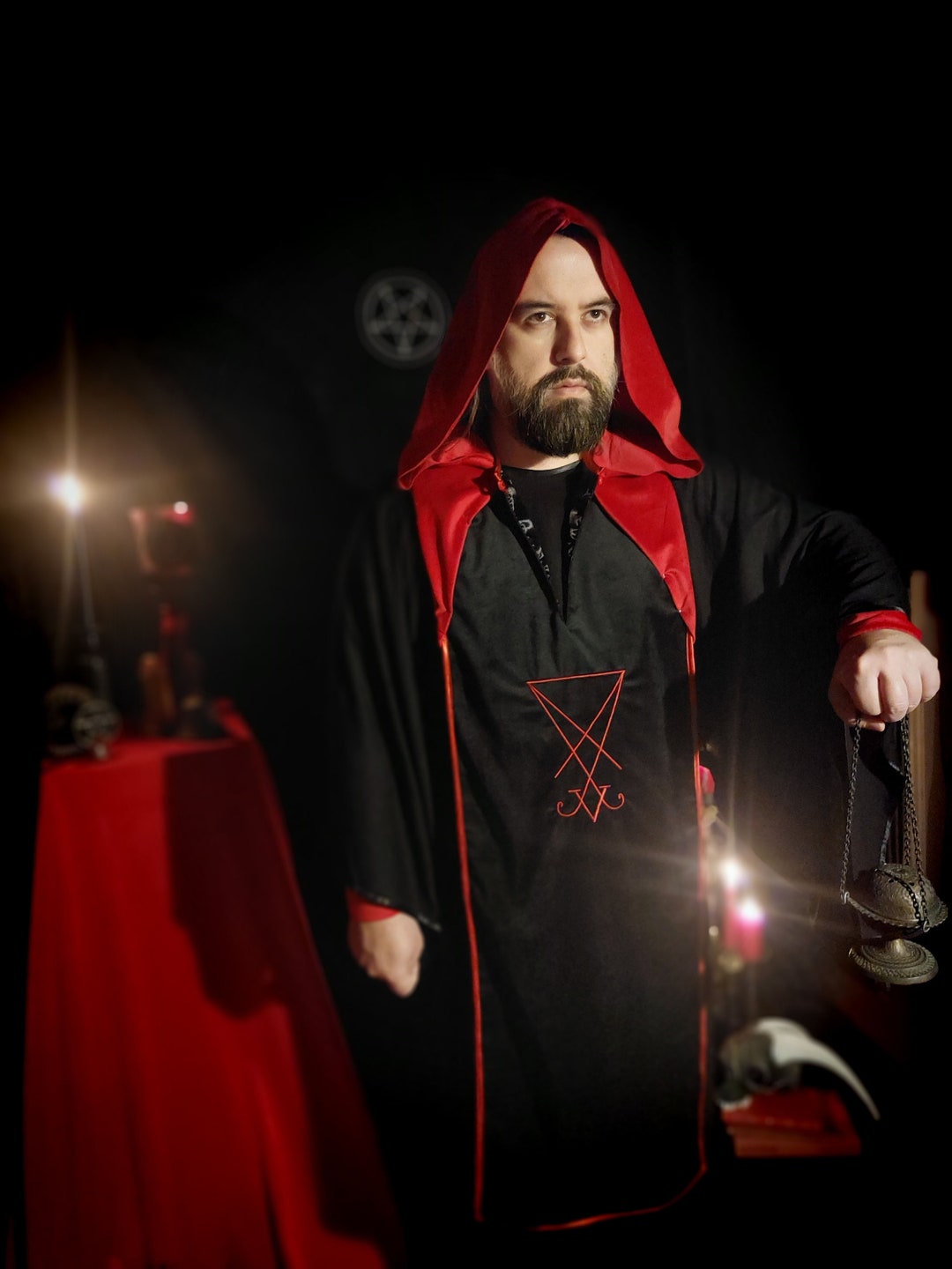 Chasuble of Lucifer Lucifer's Phelonion Robe of the Black Mass Sigil of ...