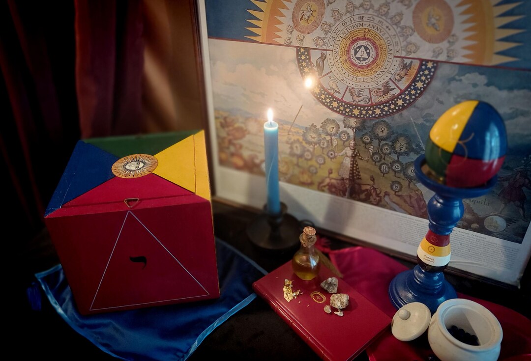Alchemical Cube of the Elements - Handcrafted Occult Tool for ...