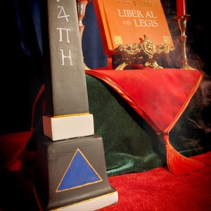 Pillars of Gnostic Mass Medium Size Black and White Obelisks Ornaments ...