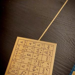 The Enochian Holy Table of John Dee. Handcrafted Occult Artifact for ...