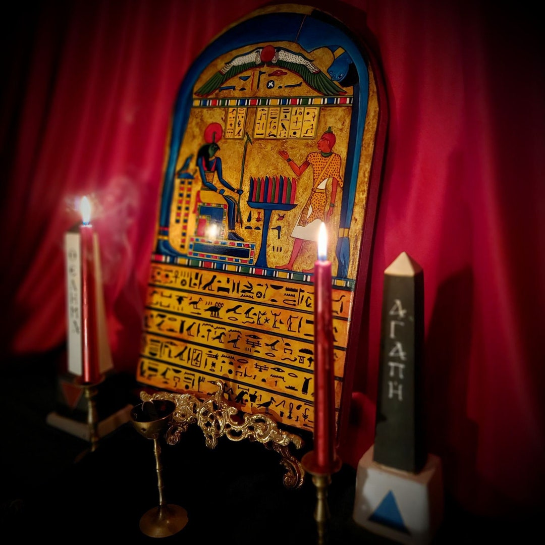 Stele of Revealing of Aleister Crowley 22K Egyptian Stele - Etsy