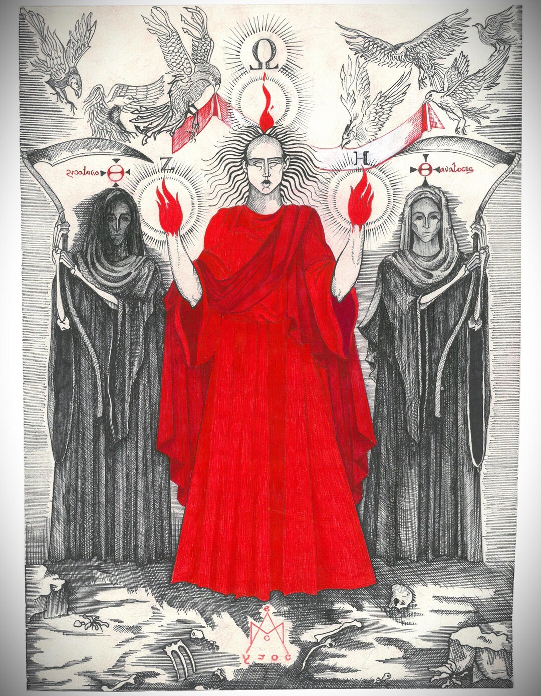 Icon of Hekate * Fine Art Print of Hekate’s Sacred Flames * Limited ...