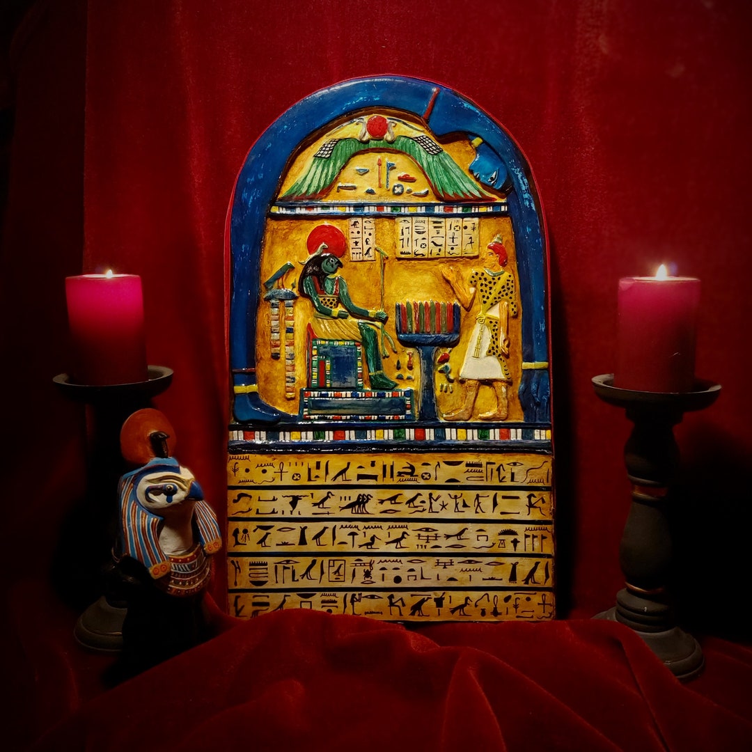Bas Relief Stele of Revealing Egyptian Stele of - Etsy