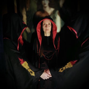 Hecate Robe, Hekate Ritual Robe, Black Tau Robe With Orarium ...