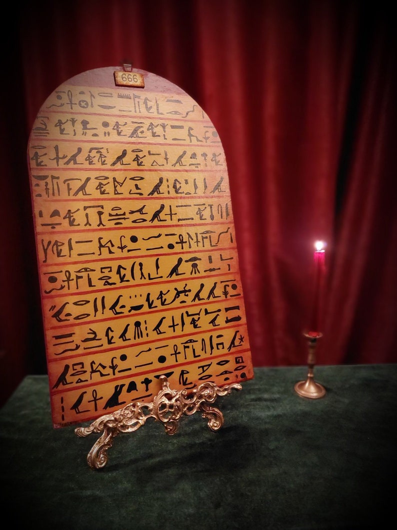 Stele of Revealing of Aleister Crowley 22K Egyptian Stele of - Etsy