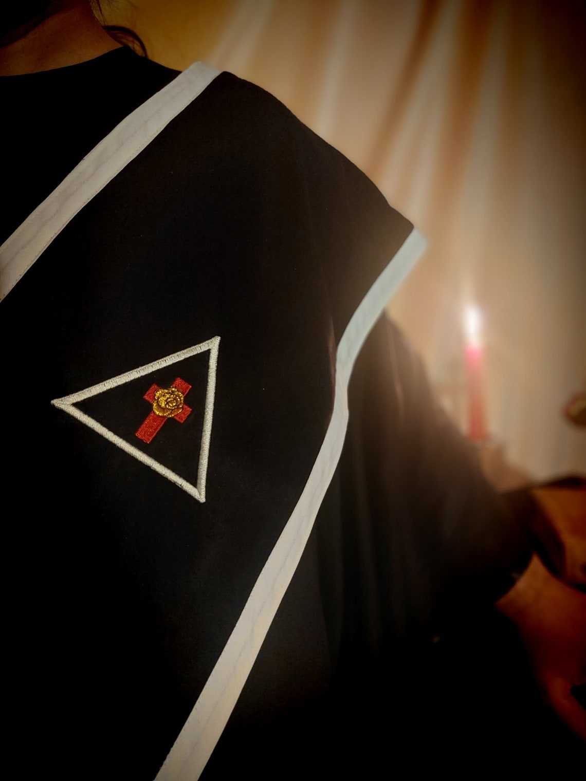 Golden Dawn Zelator Sash * Initiation Sash * Handmade Sash With Velvet ...