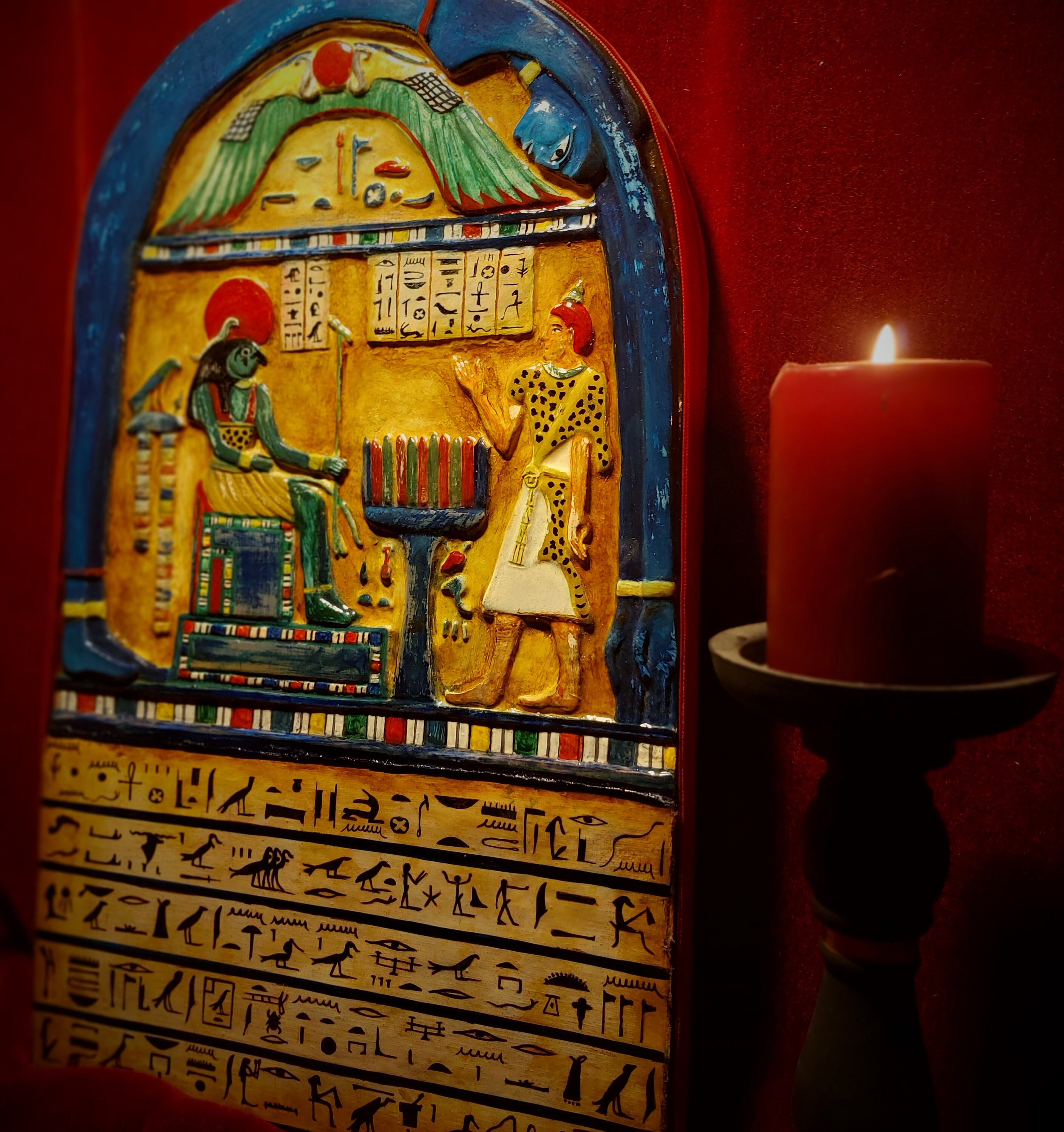 Bas Relief Stele of Revealing Egyptian Stele of - Etsy