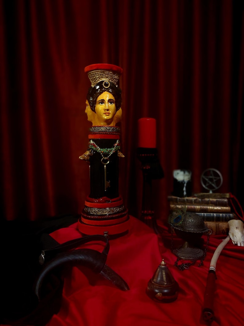Ηand Painted Statue of Hecate | Hekate Incense Burner | Altar ...