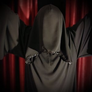 Black Tau Hooded Robe, Robe of a Neophyte, Robe of the Crone, Ritual ...