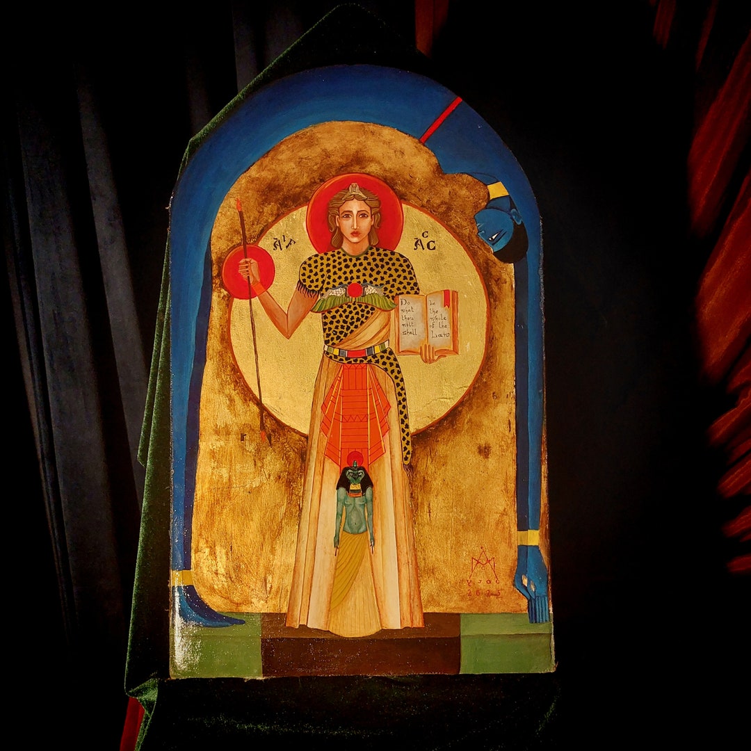 Icon of Aiwass Painting of Aivas Holy Guardian Angel of - Etsy UK
