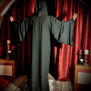 Black Tau Hooded Robe, Robe of a Neophyte, Robe of the Crone, Ritual ...