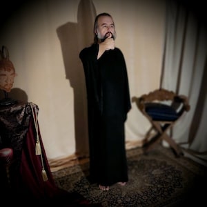 Black Robe, Magic Robe, Tau Robe, Ceremony Robe, Robe for Initiation ...