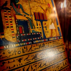 Stele of Revealing of Aleister Crowley - Hand Painted Egyptian Stele of ...