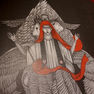 Icon of Cherub * Cherubim of Ezekiel * Fine Art Print of an Angel With ...