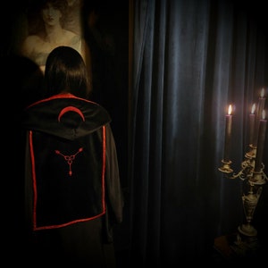 Hecate Robe, Hekate Ritual Robe, Black Tau Robe With Orarium ...