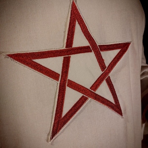 The Probationer Robe of the A∴A∴ | White Tau Robe With Pentagram ...