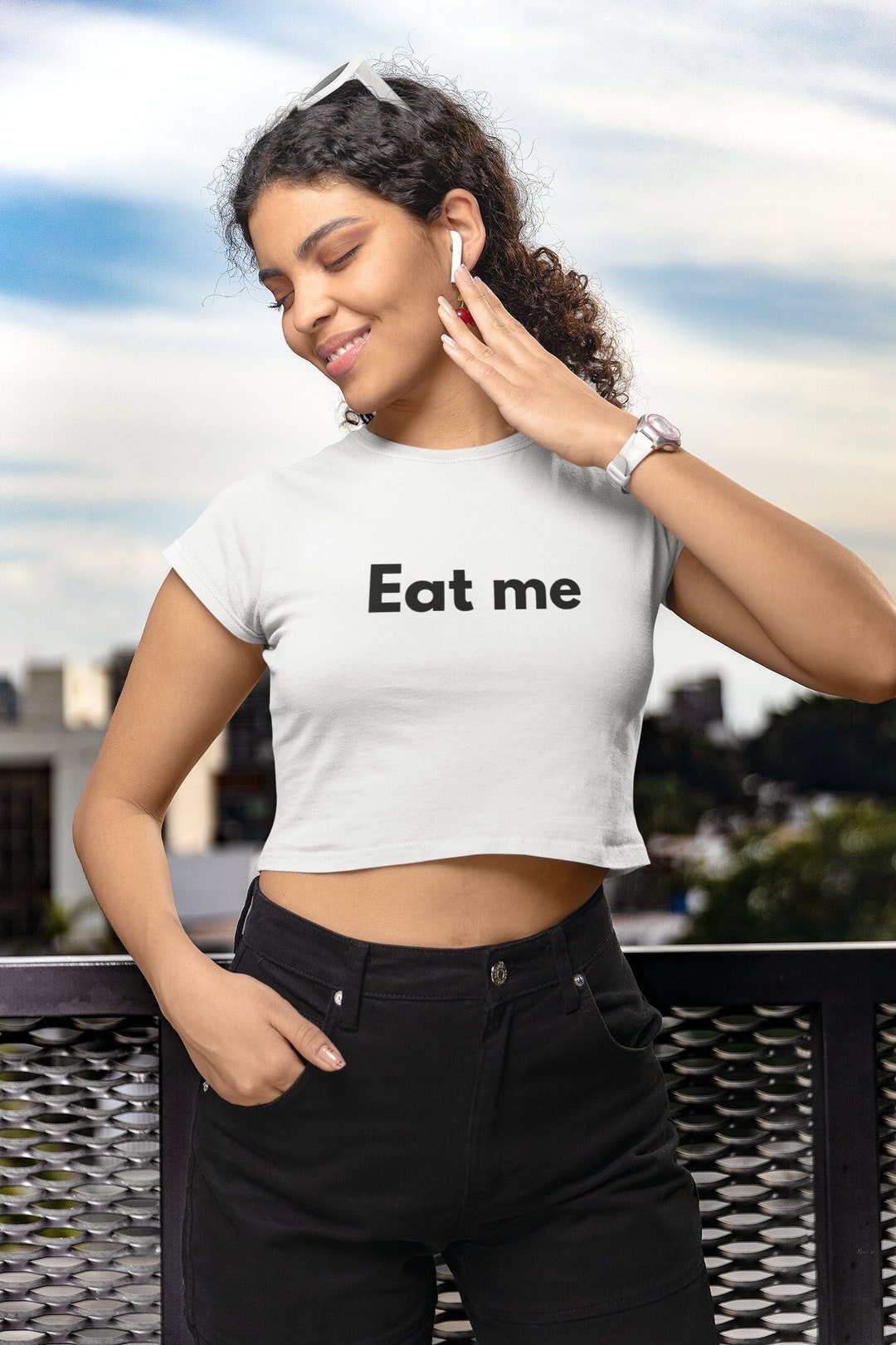 Eat Me Crop Top, Sexy Tee - Etsy