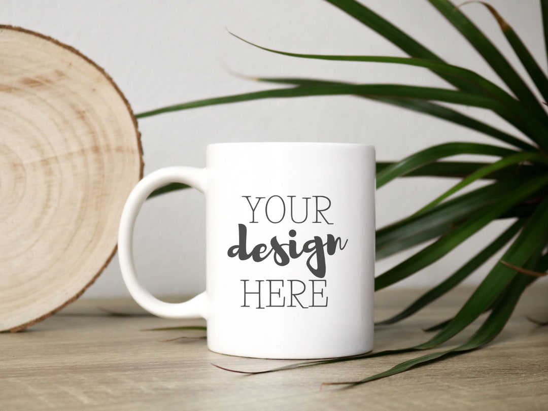 Natural Mug Mockup Styled Stock Photo Simple Mock up White Ceramic Mug ...